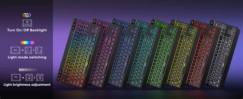 RedThunder K TKL Wireless Keyboard And Mouse Combo Adjustable RGB Backlit Rechargeable