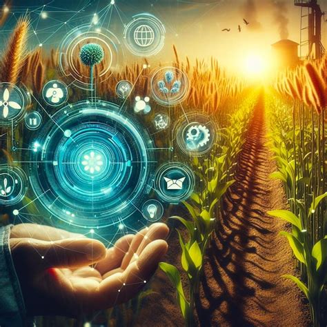 Modern Agriculture With Technology Concept Smart Farming Agricultural