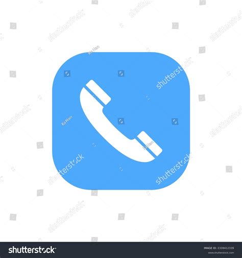Call Telephone Icon Vector Square Background Stock Vector Royalty Free 2339412339 Shutterstock