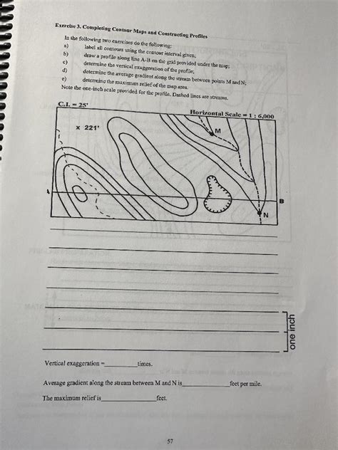 Solved Exercise Completing Contour Maps And Constructing Chegg
