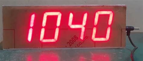red abs digital clock 7 segment 12v 1a power supply at rs 1800 in thane