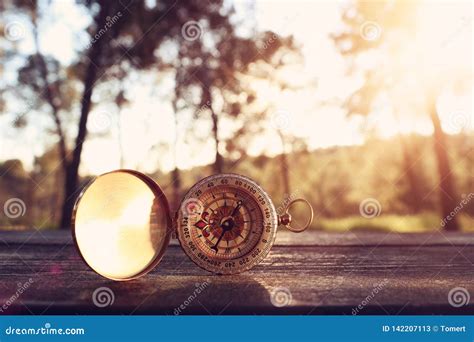 Compass Over The Map Stock Image 14876977