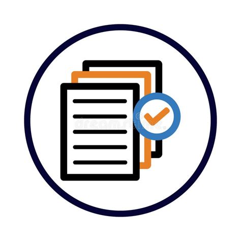 Correct Document Tick Check File Correct Document Icon Stock Vector Illustration Of Icon