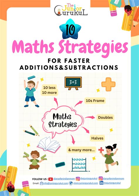 10 Math Strategies For Faster Additions And Subtractions E Copy