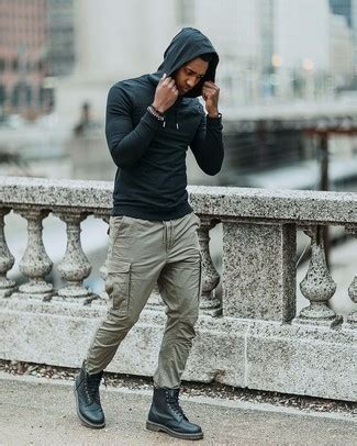 Navy Hoodie With Cargo Pants Fall Outfits 9 Ideas And Outfits Lookastic