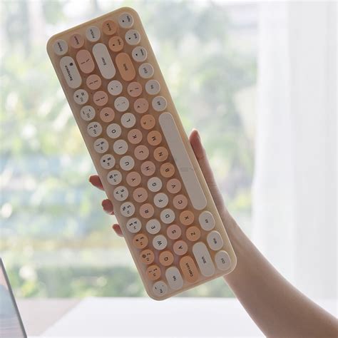 Mofii Idol Macaron Wireless Mini Keyboard And Mouse Combo Cute Retro