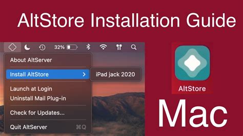 How To Install Altstore For Ios With A Mac Youtube