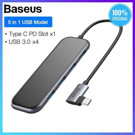 Jual Baseus Original Hub Multi Functional Type C To Usb Port To Usb Hd K Tf Sd Pd Mirror