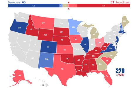 2026 Senate Election Forecast Maps 270towin