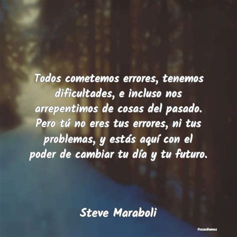 Steve Maraboli Frases Todos Cometemos Errores Tenemos Dificul