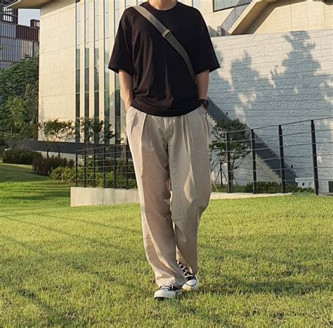 인사일런스 와이드팬츠 리뷰 남자베이지바지코디 네이버 블로그