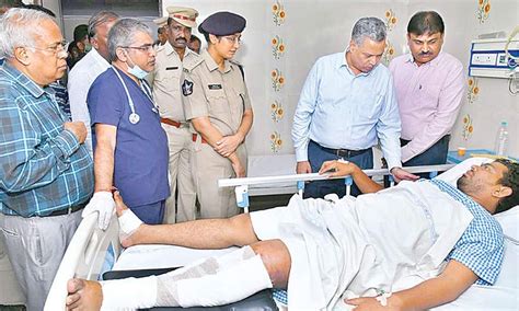 Ongole RTC MD Calls On The Injured In Bus Accident