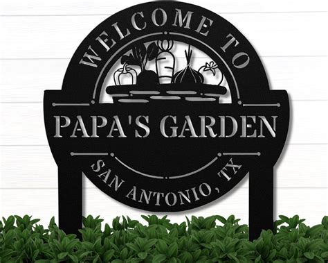 Metal Garden Signs Tom Pham Designs