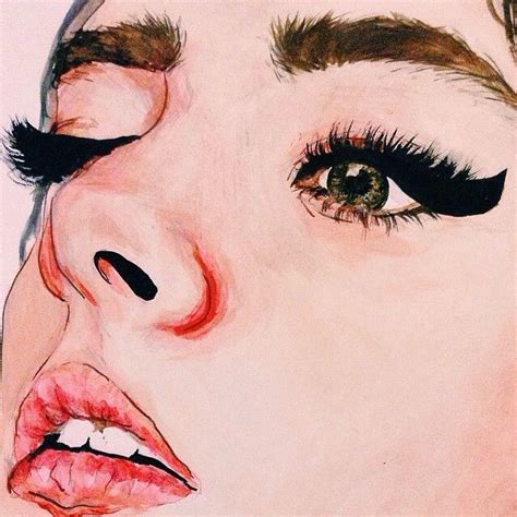 Seductive Face Expression Painting Art Design Art Photography