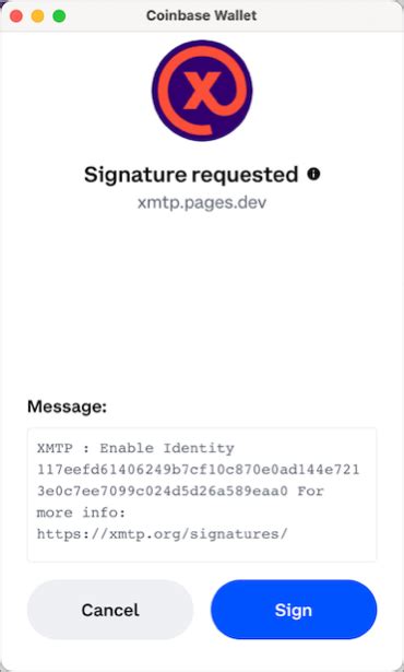 Wallet Signatures With XMTP XMTP Documentation
