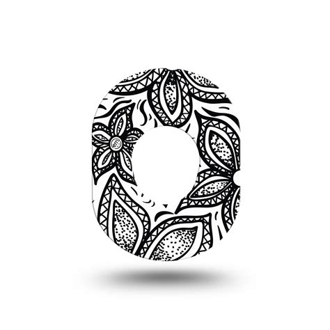 Expressionmed Black Tie Floral Dexcom G7 Mini Tape