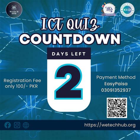 Wetech Hub On Linkedin 2 Days Left Gear Up For The Ultimate Ict Quiz