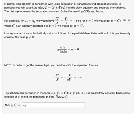 Solved This Problem Is Concerned With Using Separation Of Chegg
