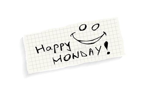 Happy Monday Cartoon Text Clipart Stock Illustration Illustration Of