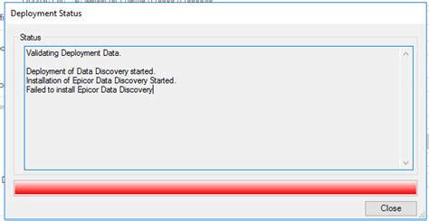 Failed To Install Epicor Data Discovery Epicor ERP Epicor User Help Forum
