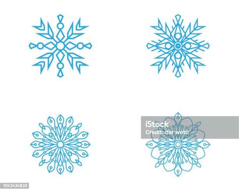 雪花風格設計圖示向量圖形及更多冬天圖片 冬天 冰 凍結的 Istock