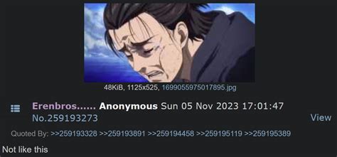 Not Like This Eren Crying Erens Confession Know Your Meme