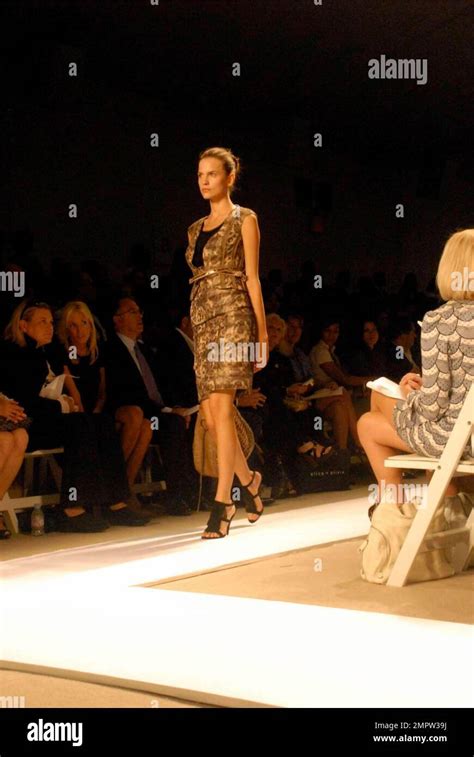 Models Walk The Runway Wearing Dennis Bassos New Line At His Show