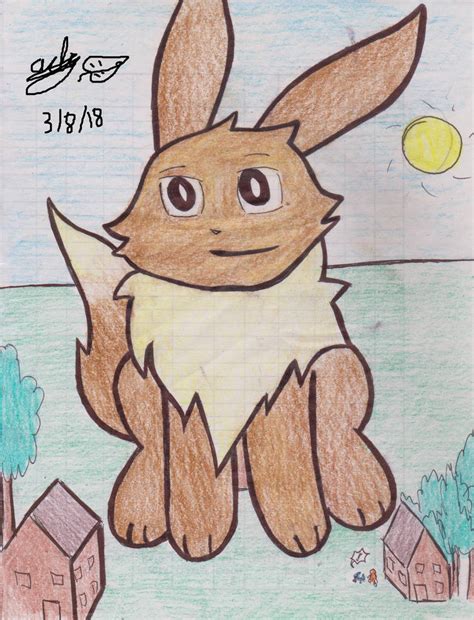 Zaion The Giant Eevee By Somerandomguynumber1 On Deviantart