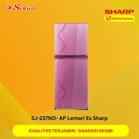 Jual SHARP Kulkas 2 Pintu SHARP SJ 237ND Kirei II Series 205 Liter No