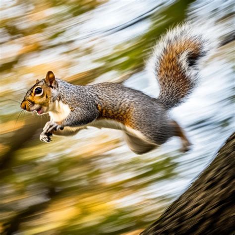 Free Squirrel Mid Jump Image Squirrel Jumping Autumn Download At Stockcake