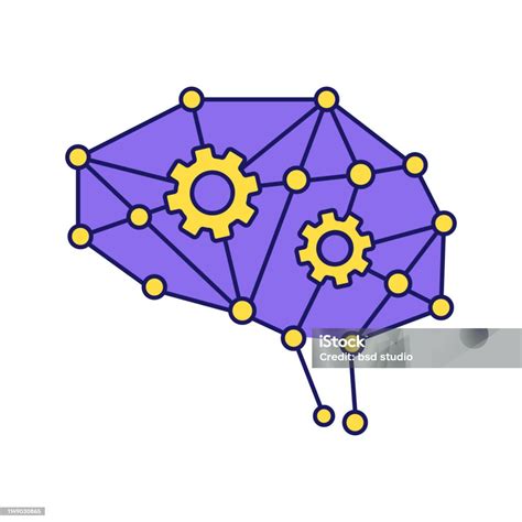 深度學習 Ai 圖示向量圖形及更多人工智能圖片 人工智能 人體神經系統 剪裁圖 Istock