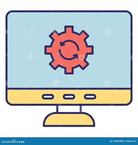 Computer Configuration Computer Maintenance Vector Icon Which Can Easily Modify Or Edit Stock