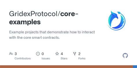 GitHub GridexProtocol Core Examples Example Projects That Demonstrate How To Interact With