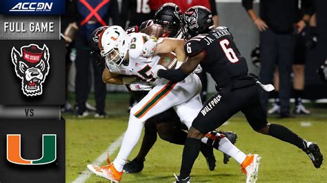 Miami Vs NC State Full Game Replay 2020 ACC Football YouTube