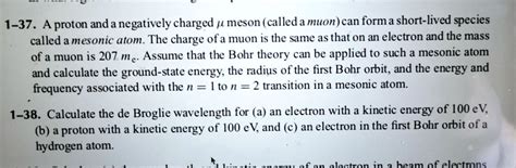 solved a proton and a negatively charged meson called a muon can