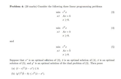 solved problem 4 20 marks consider the following three