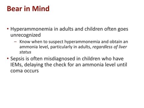 Hyperammonemia Best Practices For Diagnosis And Treatment Transcript