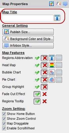 Edit Map Title IMapBuilder Software