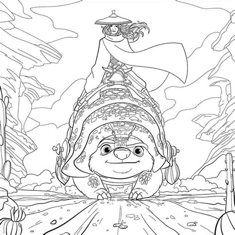 Raya Und Der Letzte Drache 9 Ausmalbilder Kostenlos Herunterladen