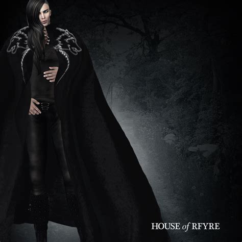 Second Life Marketplace Rfyre Cloaked Mens Mesh Cloak Black [b]