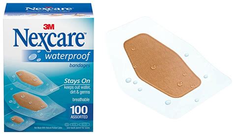 100 Nexcare Waterproof Clear Bandages Assorted Sizes 555 Reg 9