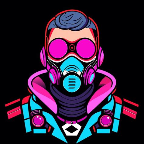 Premium Vector Flat Style Cyber Icon Set