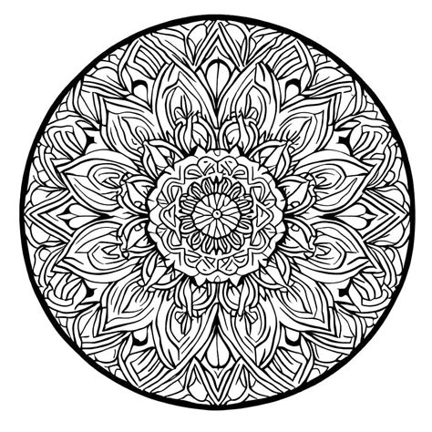 Coloriage Mandala Difficile télécharger et imprimer gratuit sur ColoriageEnfant
