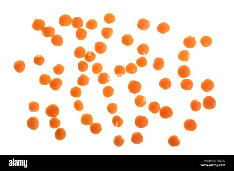 Heap Of Raw Red Lentils Isolated On White Background Stock Photo Alamy