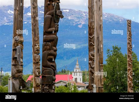 Canada British Columbia Kispiox Gitxsan And Wetsuweten Tribe Totem