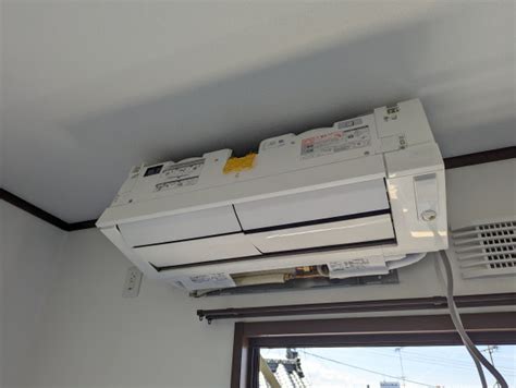 三菱fzvタイプを分解洗浄してエアコン移設工事 現場より V [blog] 愛媛県松山市 アベ冷熱技研