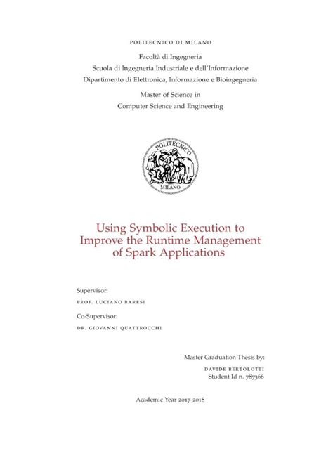 Pdf Using Symbolic Execution To Improve The Runtime Management