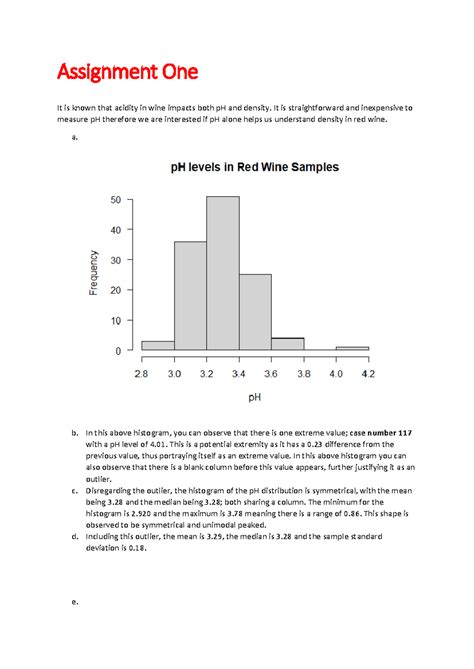 Wine Acidity Analysis Understanding Ph And Density Assignment 1