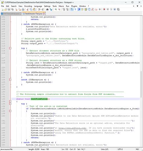 data extraction with java apryse idp