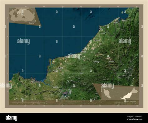 Sarawak State Of Malaysia High Resolution Satellite Map Locations